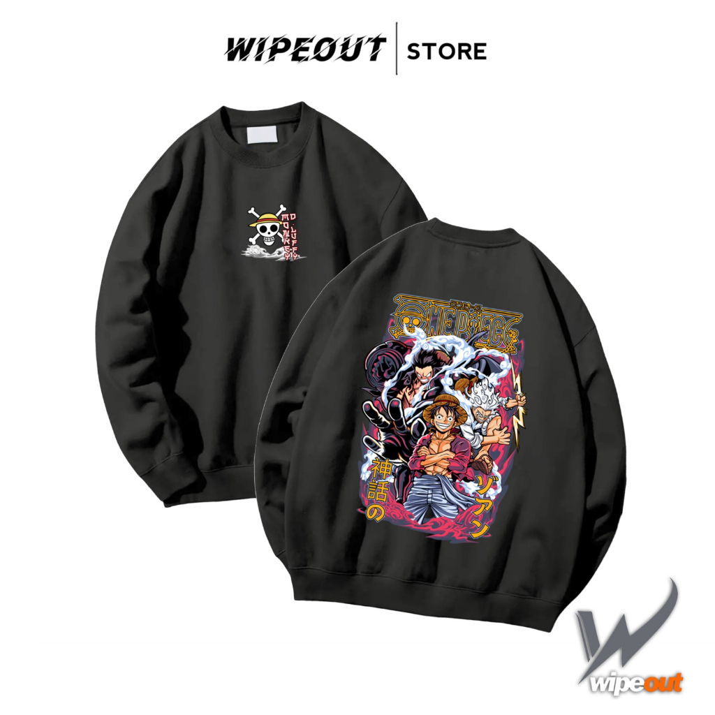 Jual Sweater Anime One Piece LUFFY GEAR 5 x Wipeout Official Store ...