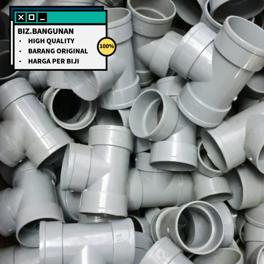Jual TEE PVC JAYA DV 1-1/2" INCH - FITTING PIPA T 1.5 | Shopee Indonesia