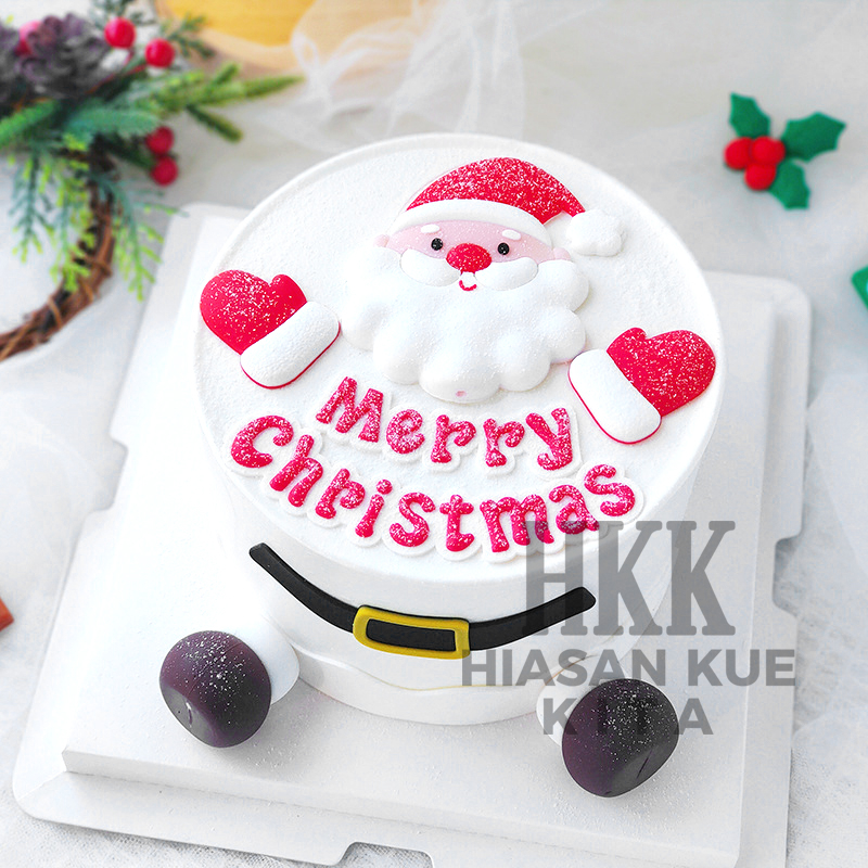 Jual Hiasan Cake Babi Pig Silicone Santa Claus Christmas Birthday Kue ...