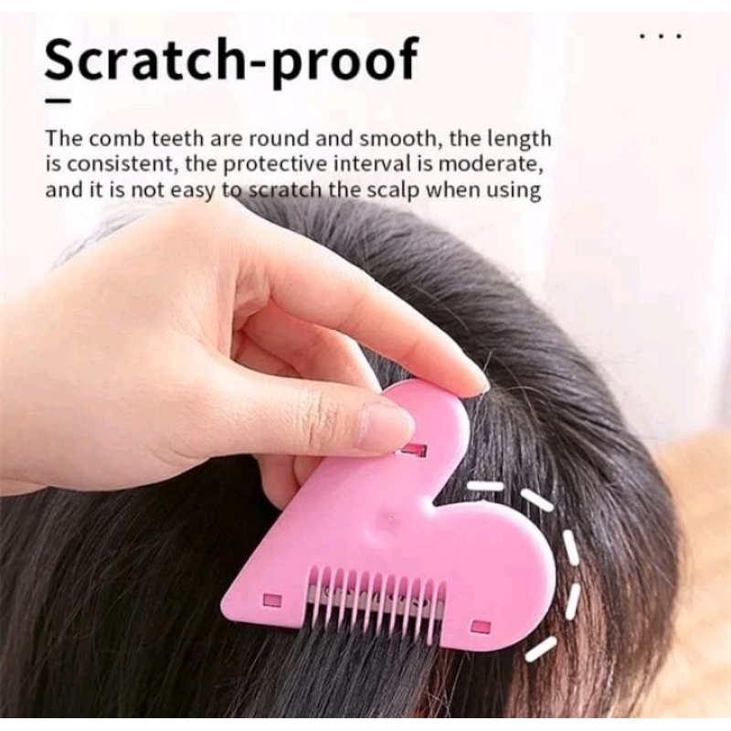 Jual Hair cutter love /sisir potong poni model love | Shopee Indonesia