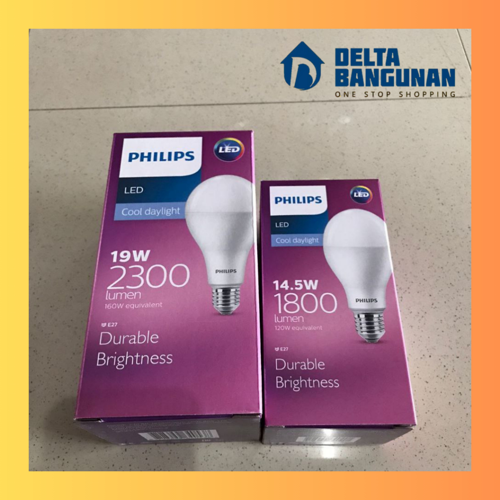 Jual LAMPU PHILIPS LED COOL DAYLIGHT LUMEN 14,5W dan 19W | Shopee Indonesia