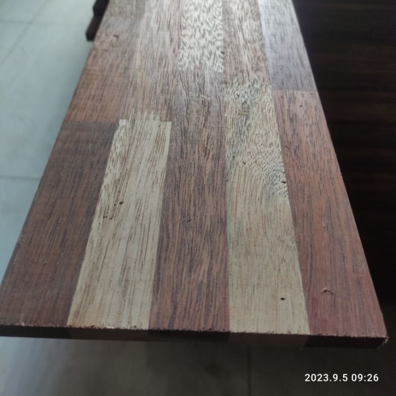 Jual PAPAN RAK KABINET TOP TABLE KAYU FJL MERBAU OVEN 1,2 x 15 x 181 cm ...