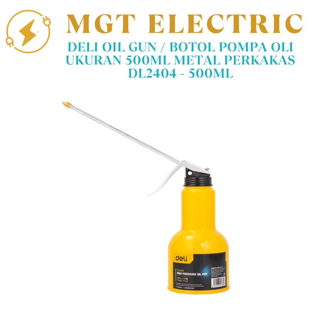 Jual Deli Oil Gun / Botol Pompa Oli Ukuran 250-500ml Metal Perkakas ...