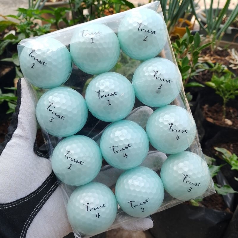 Jual Paket 12 pcs Bola Golf Trust Aurora Icy Blue & Phanter,Bison XGrade A | Shopee Indonesia