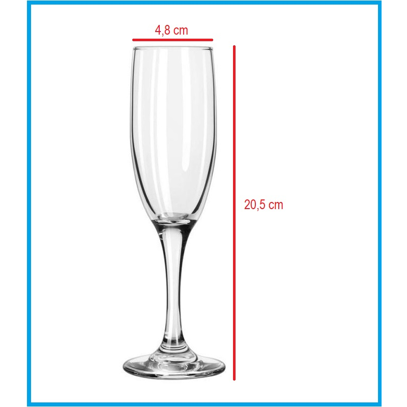 Jual Gelas Flute Champagne Sparkling Wine Libbey Embassy 177ml. | Shopee Indonesia