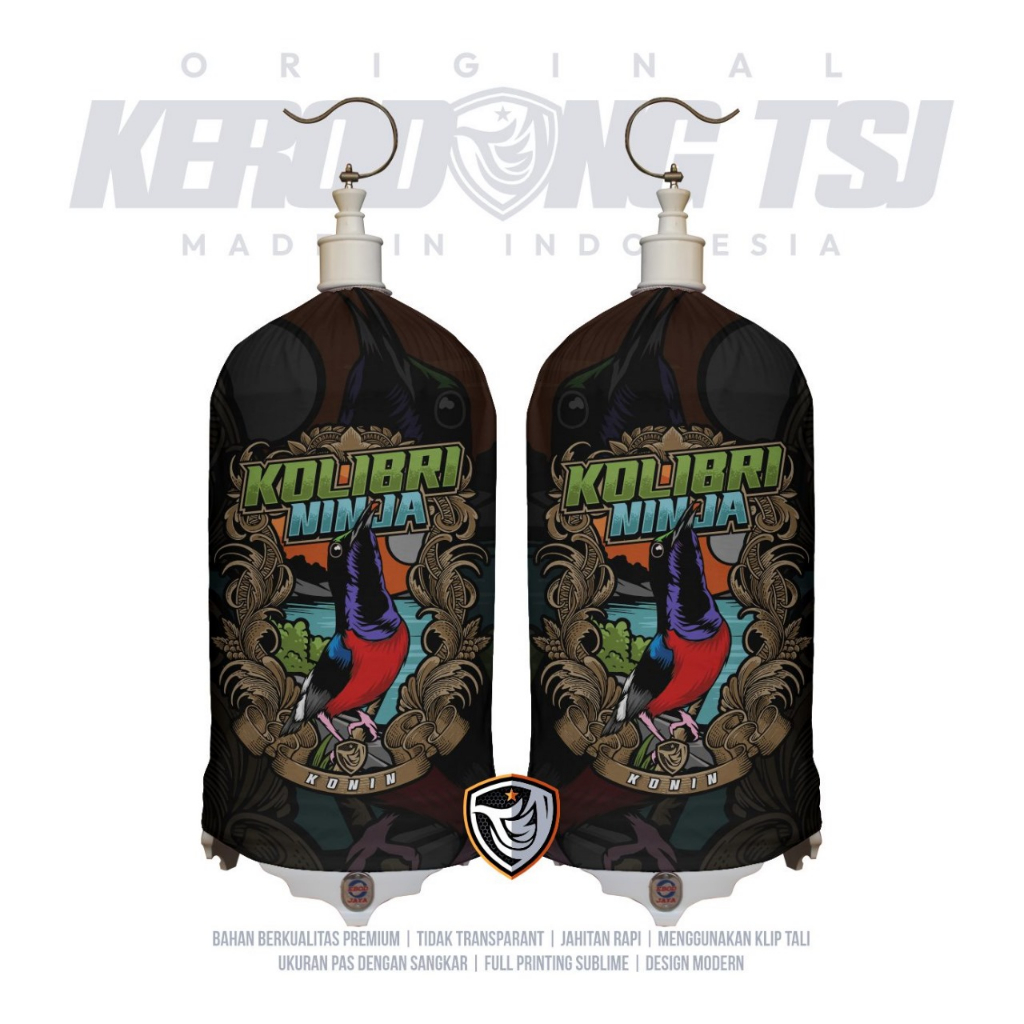 Jual Kerodong Lovebird Motif Konin V2 Full Printing Sublime | Shopee ...