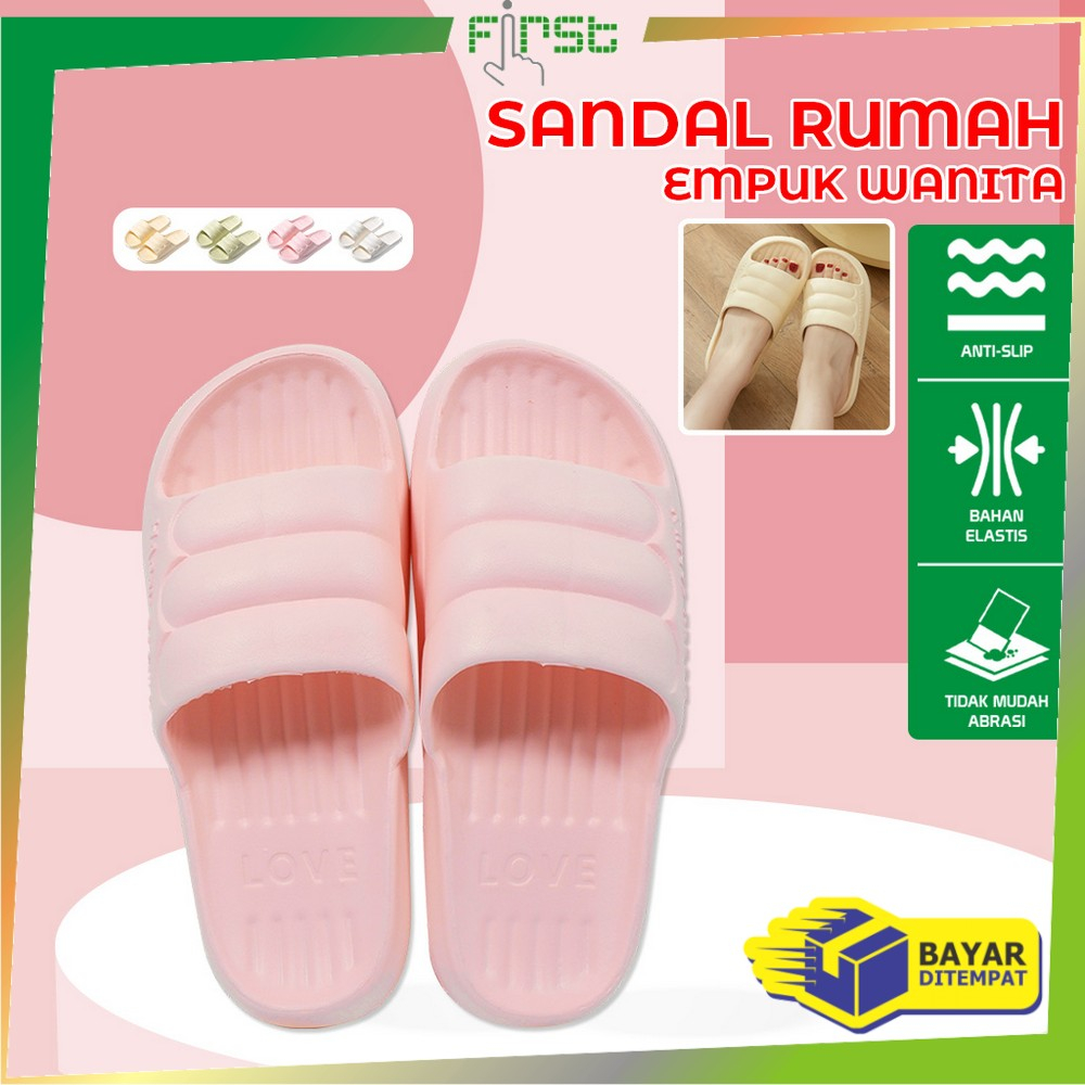 Jual FH-S58 Sandal Rumah Empuk Wanita Pria Unisex Sendal Selop Rumah ...