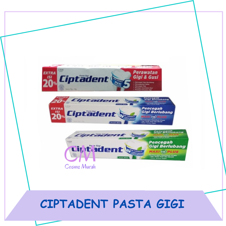 Jual CM | CIPTADENT Pasta Gigi 75gr 120gr 190gr | Ciptadent Toothpaste ...