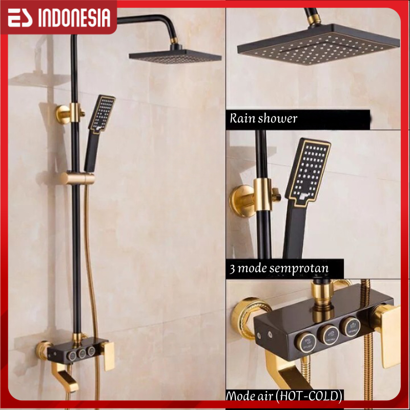 Jual ESIndo Shower Kamar Mandi Set + Kran Panas Dingin + Faucet ...