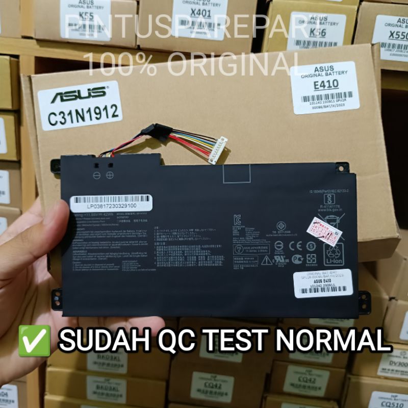 Jual Baterai Battery ASUS Vivobook 14 E410 E410M E410MA E410MAB E410MA-EK026TS E510MA C31N1912 ...