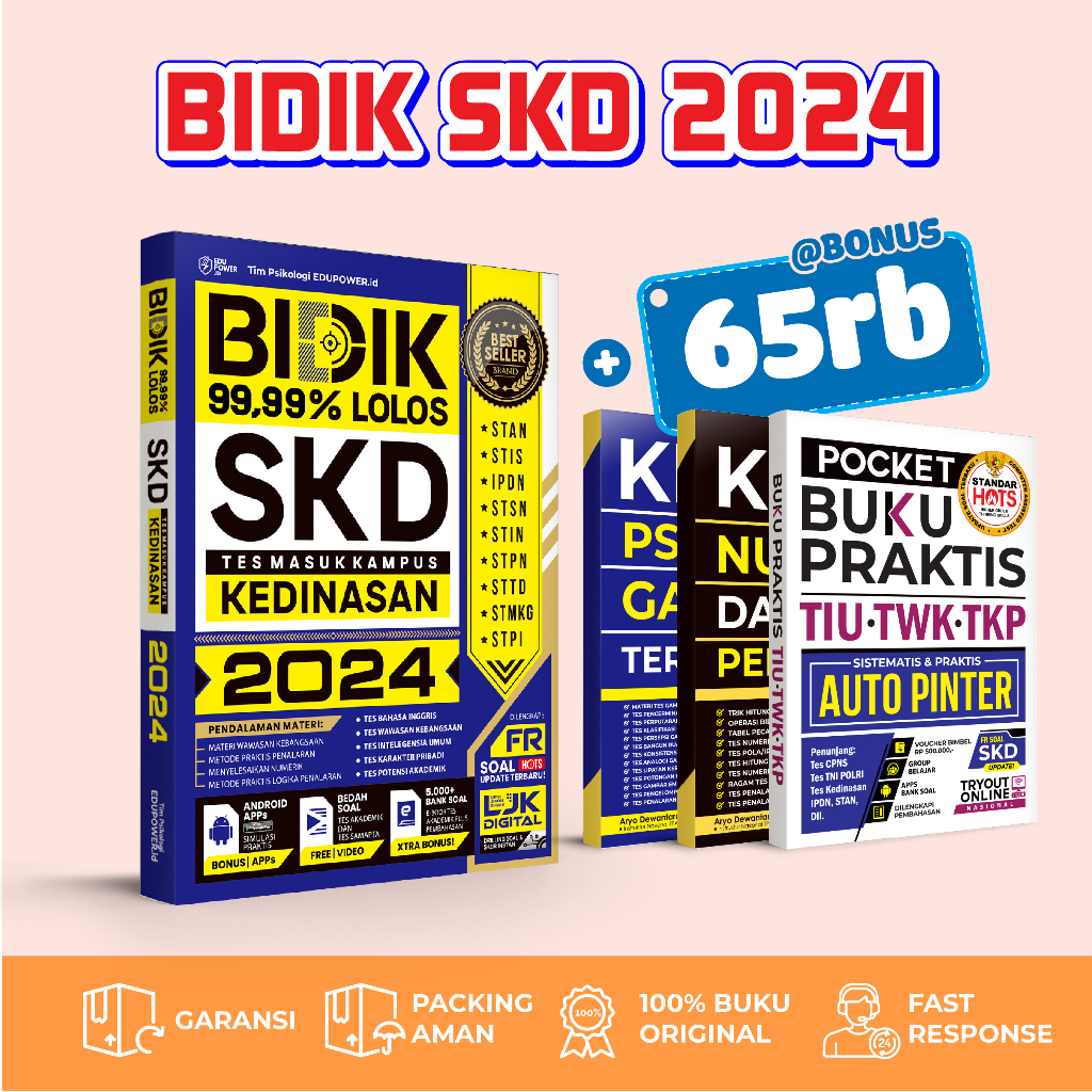 Jual Emc Buku Skd Kedinasan 2024 Bidik 99 99 Lolos Skd Kedinasan 2024