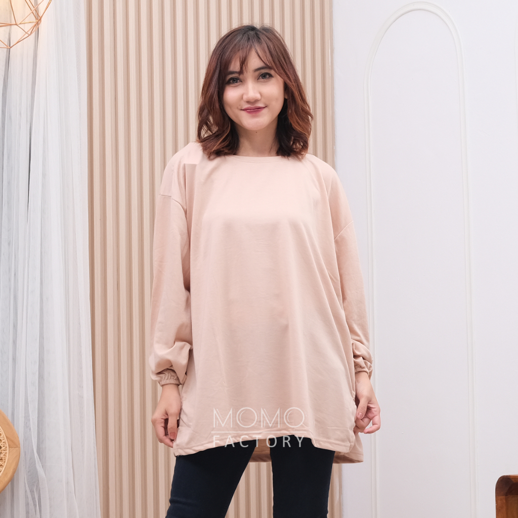 Jual MOMO OVERSIZE / ATASAN JUMBO LENGAN PANJANG KARET LD 130CM ...