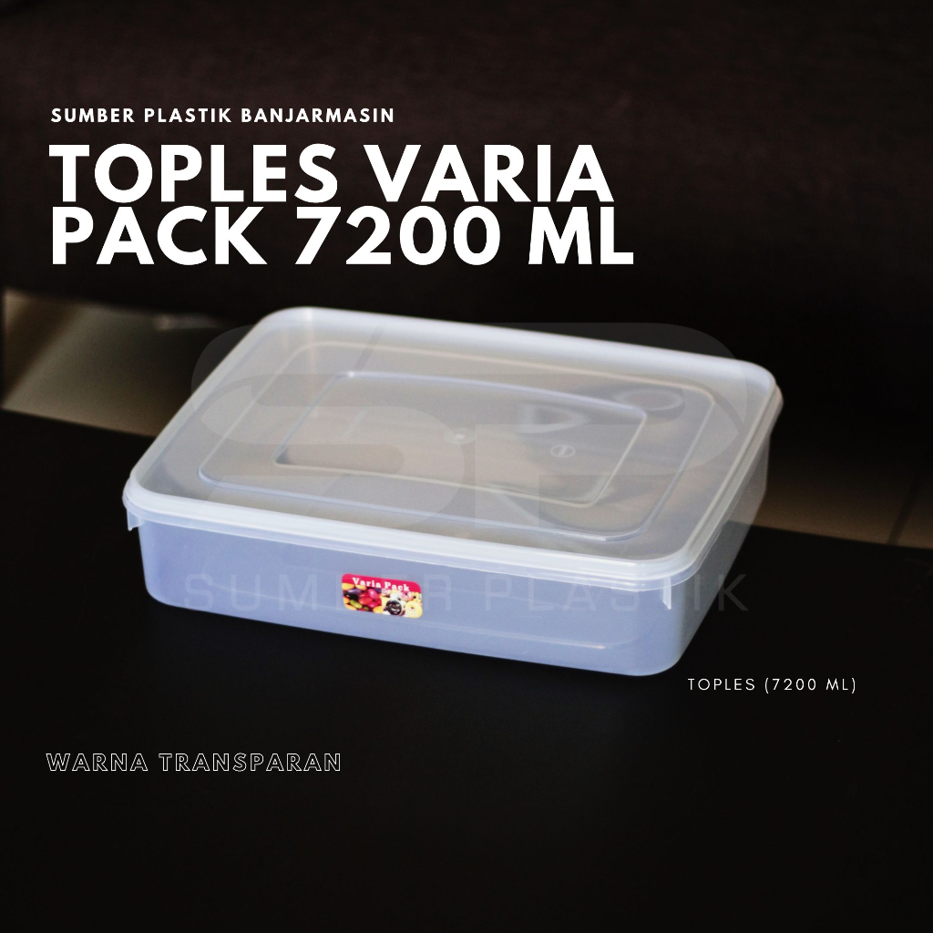 Jual Toples Varia Pack 7200 ml Box Kotak Container Toples Makanan Kue ...