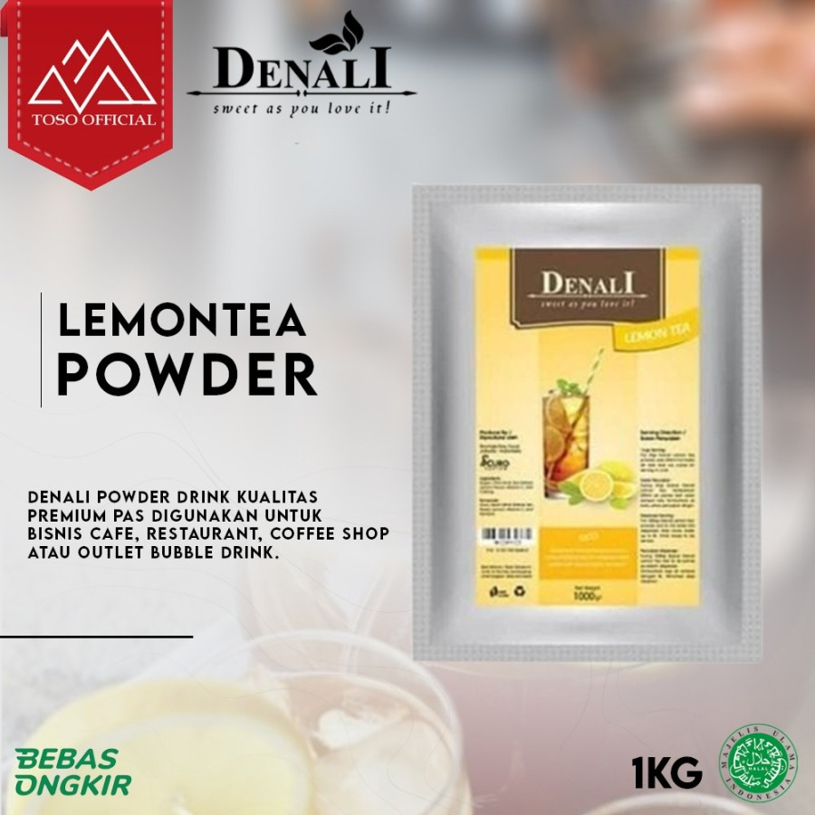 Jual DENALI LEMON TEA POWDER 1000GRAM TEH DENALI RASA LEMON | Shopee ...