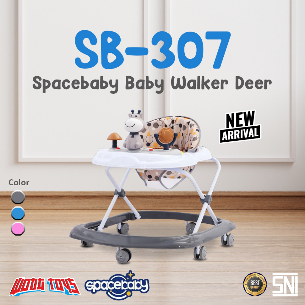 Jual Spacebaby Baby Walker Deer (SB-307) - Alat Bantu Belajar Jalan ...