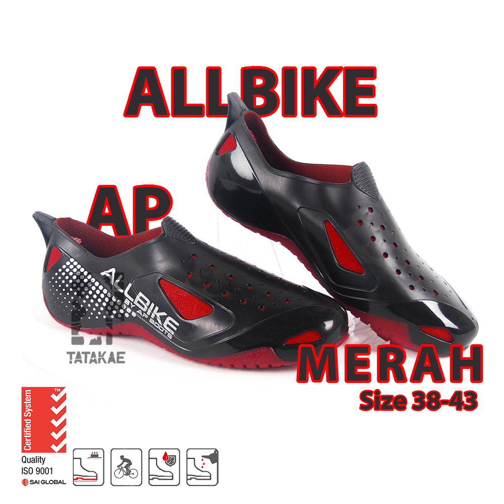 Jual Sepatu Bersepeda AP Boots ALL BIKE karet Anti Licin Tahan Air ...