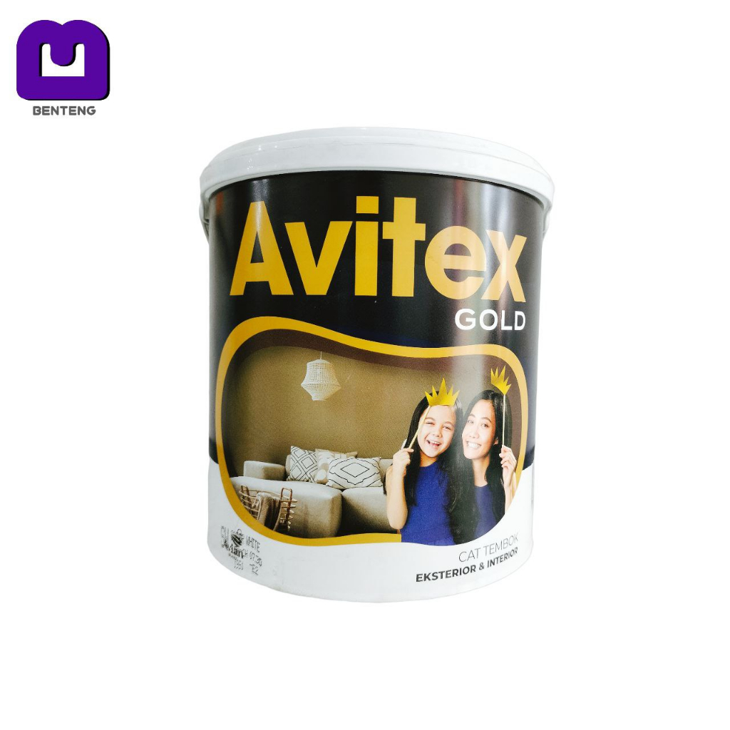 Jual AVITEX GOLD CAT TEMBOK INTERIOR & EXTERIOR 5 KG AVIAN / ALL VARIAN ...