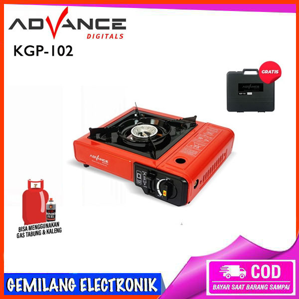Jual Kompor Gas Portable Advance KGP 102 Kompor 2in1 Gas Tabung ...
