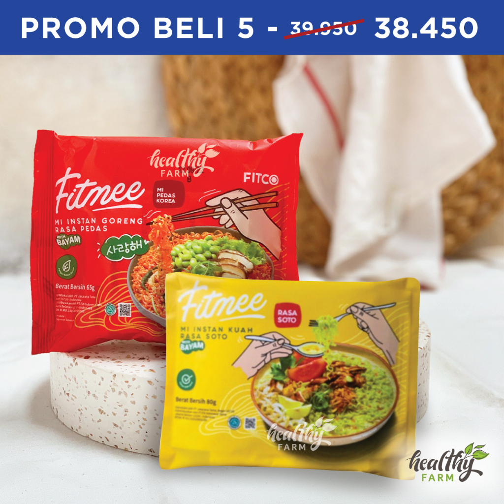 Jual Fitmee Mie Bayam Goreng Pedas / Bayam Soto (Mi Instan Rendah ...