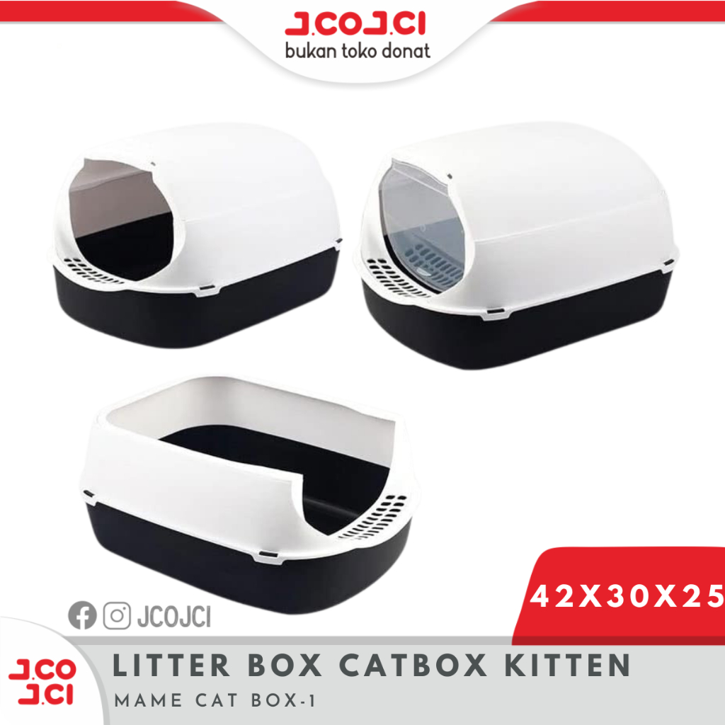 Jual Litter Box Kotak Pasir Toilet Kucing Mame Cat Box Kitten + Scoop ...