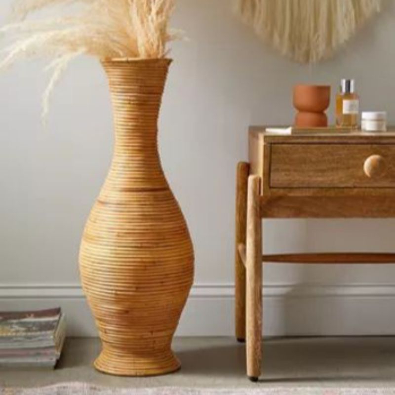 Jual Guci Rotan / Vas Bunga Rotan Tinggi 30cm Sampai 70cm Sudah ...
