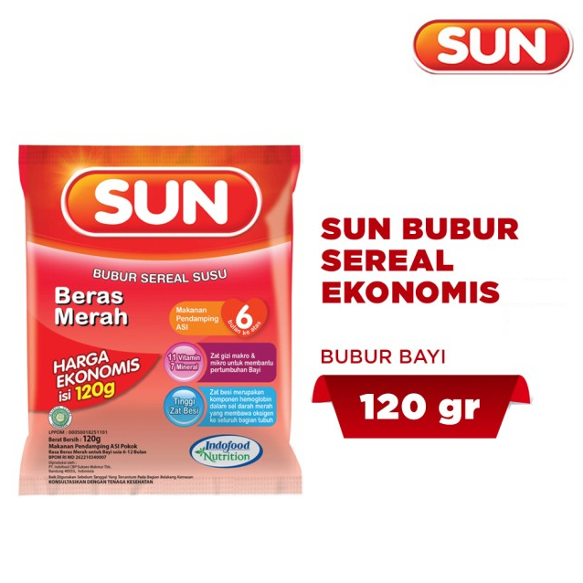 Jual SUN Bubur Bayi 6+ Kemasan Ekonomis Pouch 120g | Shopee Indonesia