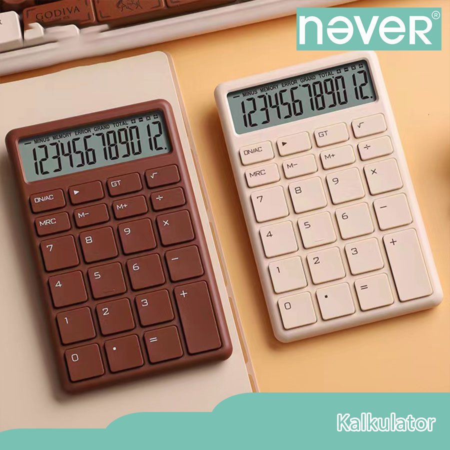 Jual Never Offiicial- Kalkulator 12 digits aesthetic/ Calculator simple ...