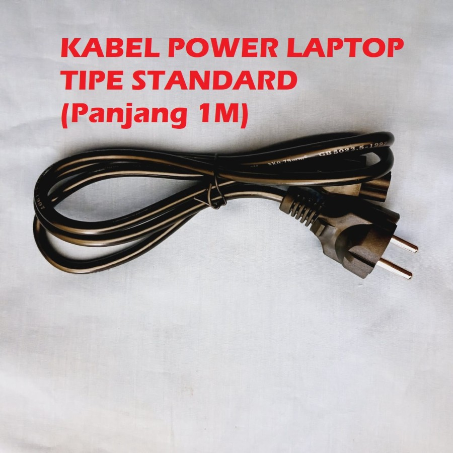 Jual KABEL POWER NOTEBOOK STANDARD 3 HOLE - KABEL POWER LAPTOP STANDARD ...