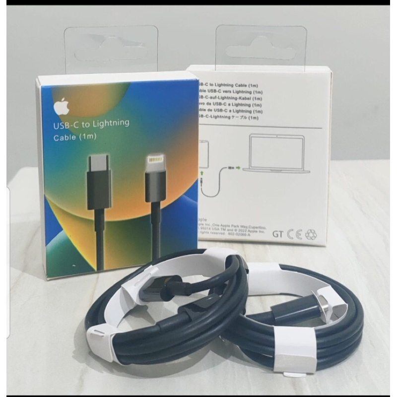 Jual KABEL DATA IPHONE 2A HITAM CABLE DATA PD BLACK USB C TO LIGHTNING ...