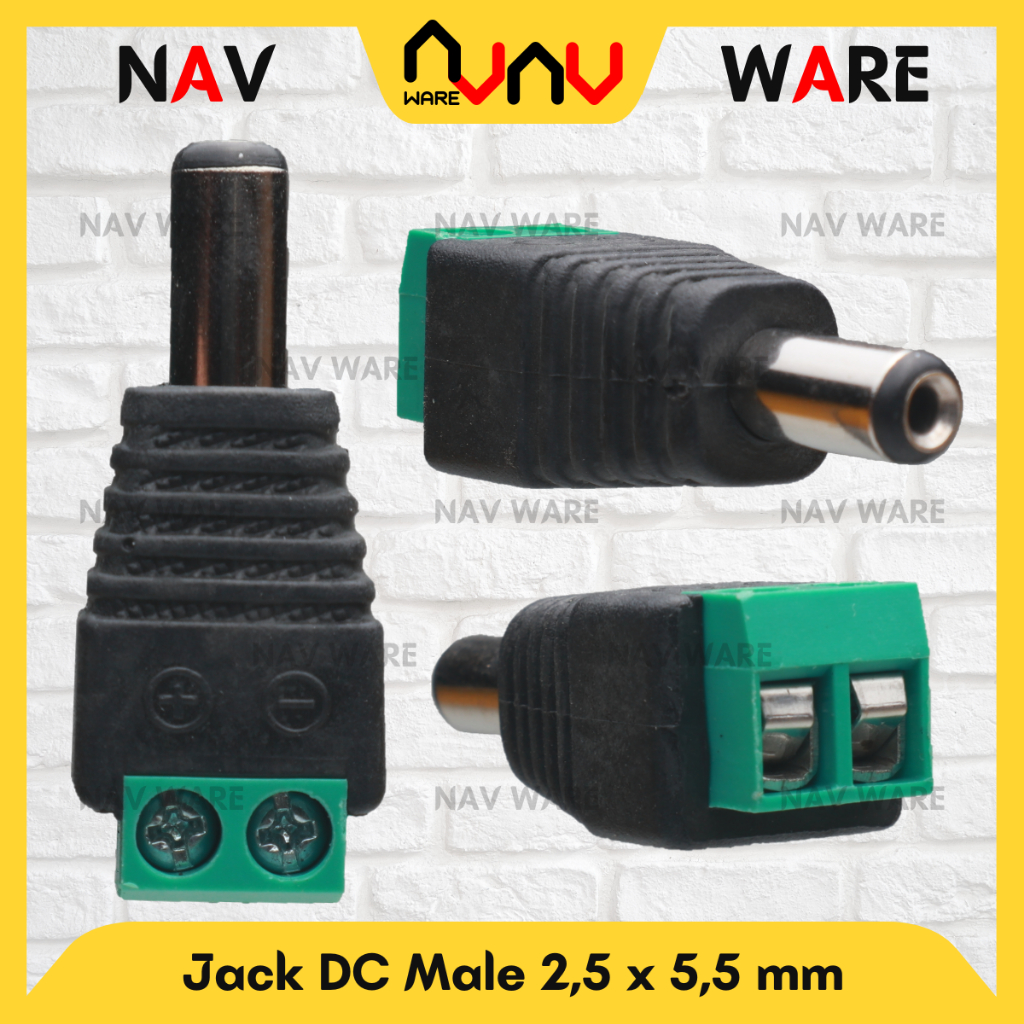 Jual Jack DC Male Konektor Power Adaptor Power Supply CCTV Pompa DC 12V | Shopee Indonesia
