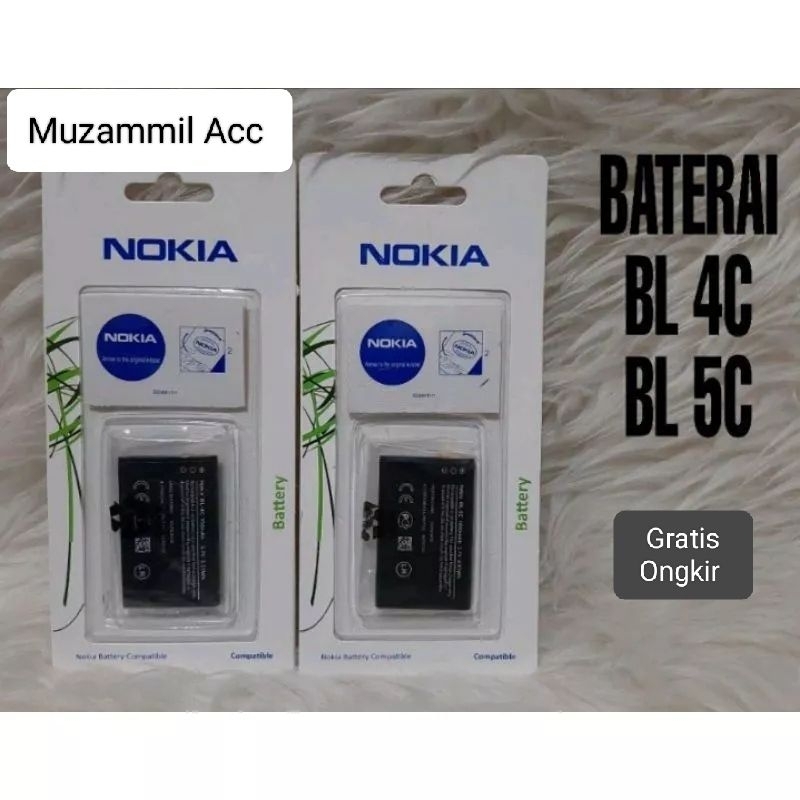 Jual BATERAI BL 5C/ BL 4C/ BL 5CB/ BL 4CB BATTERY NOKIA ORI | Shopee Indonesia