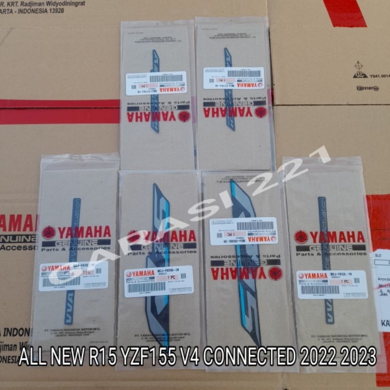 Jual STRIPING GRAPHIC ALL NEW R15 YZF155 CONNECTED HITAM DOFF 2022 2023 ...