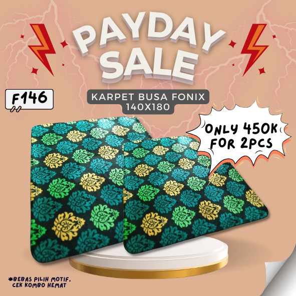 Jual Karpet Busa FONIX Malaysia Bulu Super Lembut Anti Slip 140x180 ...