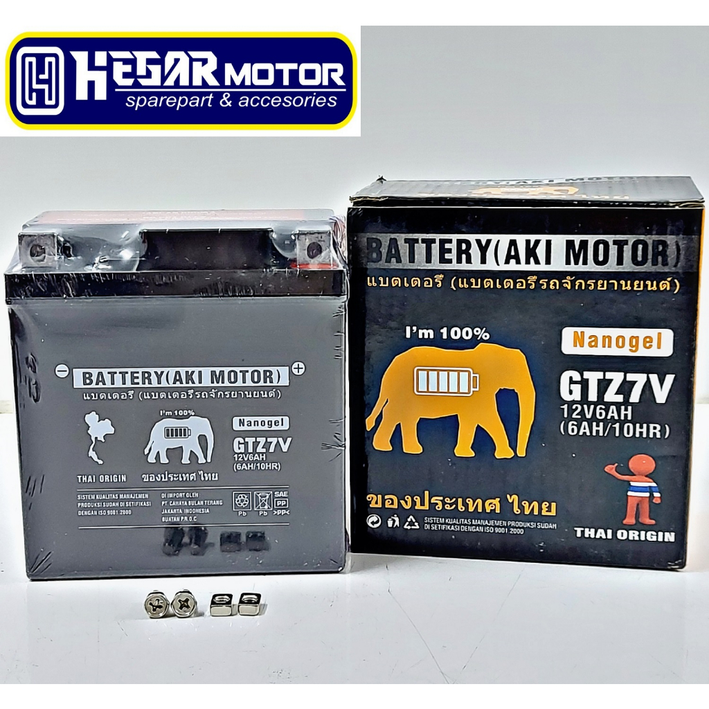 Jual BATTERY AKI KERING AKI GTZ7V THAI PARTS NMAX | Shopee Indonesia