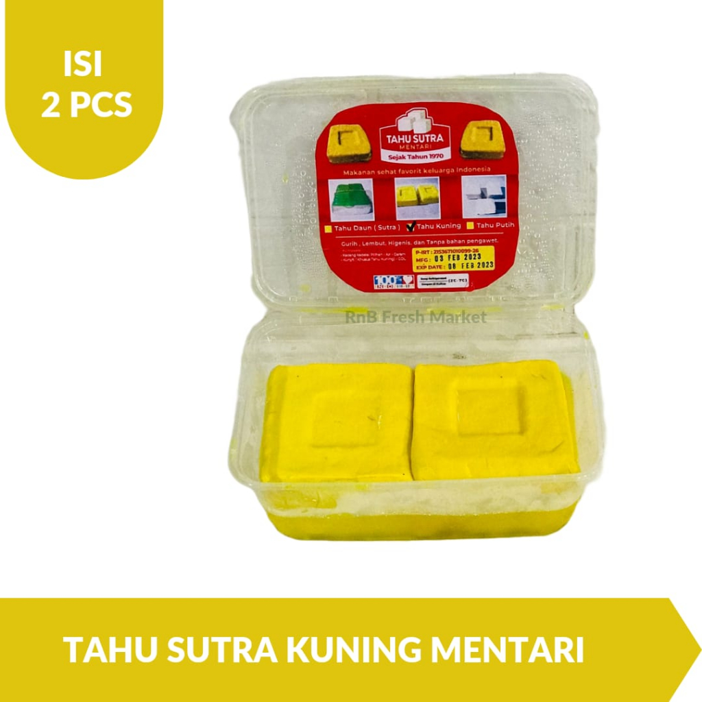 Jual Tahu Sutra Kuning Mentari Isi 2 Pcs | Shopee Indonesia