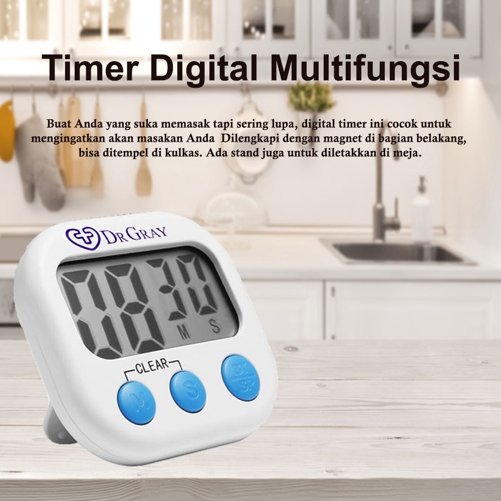 Jual Digital Kitchen Timer & Stopwatch Cute / Alarm Masak Dapur Roti ...