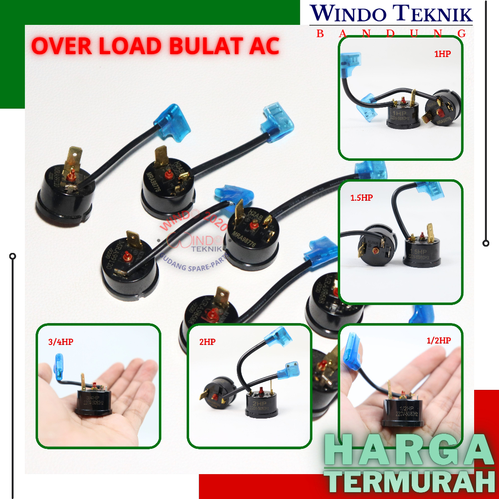 Jual GROSIR OVERLOAD AC BULAT KLIXON 0.5PK SAMPAI 2PK | OPERLOD ...