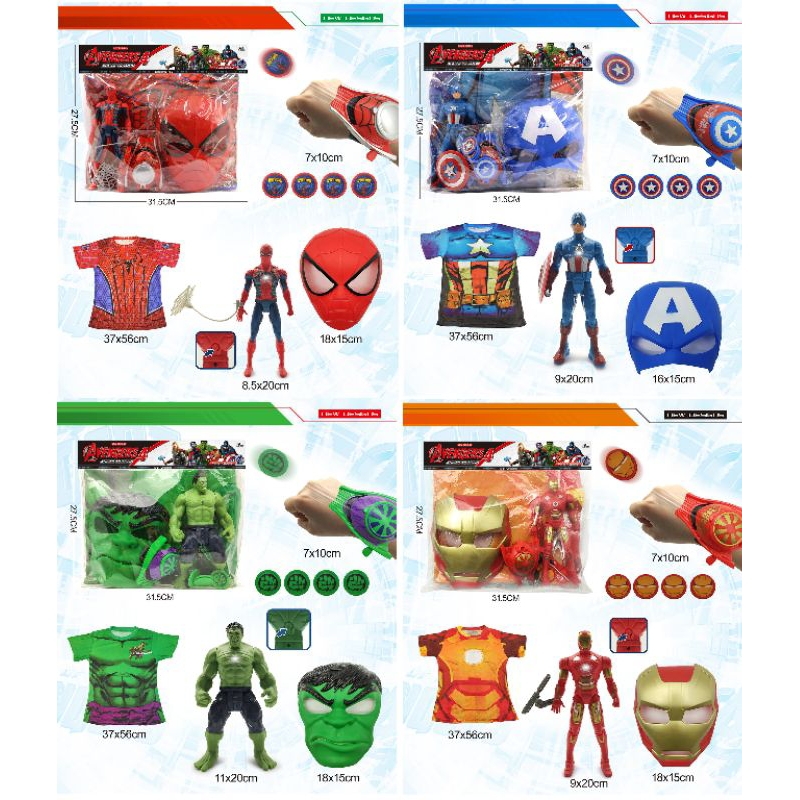 Jual MAINAN ANAK LAKI-LAKI IMPORT MURAH KOSTUM MARVEL AVENGER Super ...