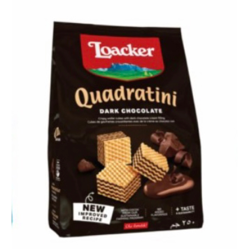 Jual Loacker Quadratini wafer cookies 250gr biskuit wafer loacker ...