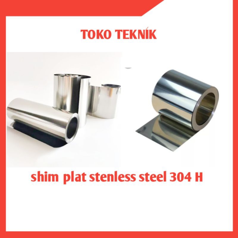 Jual shim plat stainless steel 304 tebal 0,1 x 300mm x 300mm | Shopee ...