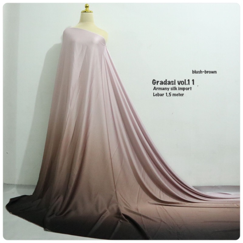 Jual Kain gradasi warna | kain polos gradasi | kain campur warna | kain bridesmaid | kain mewah ...