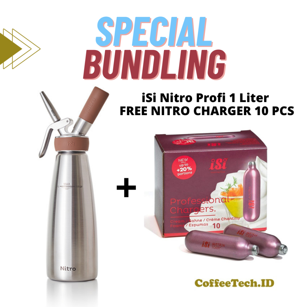 Jual iSi DISPENSER NITRO PROFI 1L FREE NITRO CHARGER 10 PCS | Shopee ...