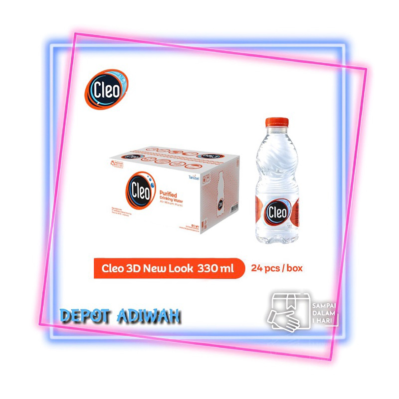 Jual Cleo Eco Shape pet 330ml per karton (isi 24 botol) | Shopee Indonesia