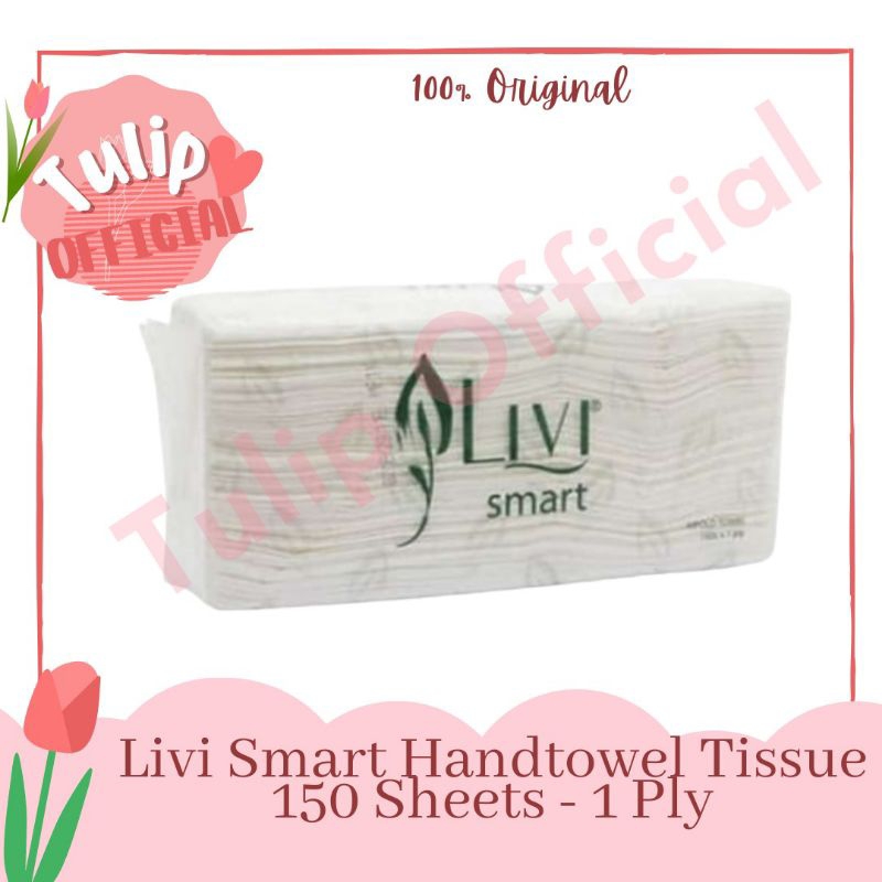 Jual Tisu Tissue Hand Towel Multifold LIVI 150 Sheets 1 Ply | Shopee ...