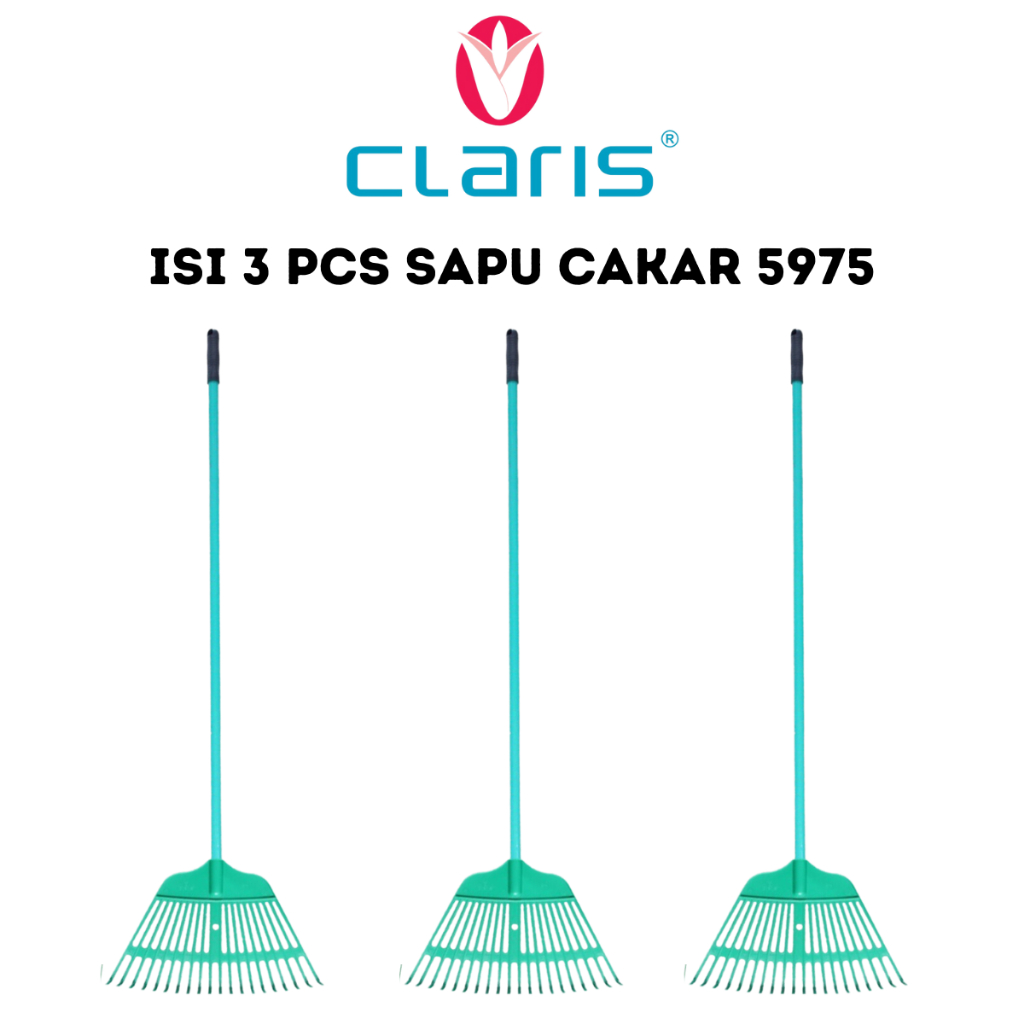 Jual CLARIS Sapu Taman 3 pcs Sapu Garuk Cakar Sawit Sapu Daun Sampah ...