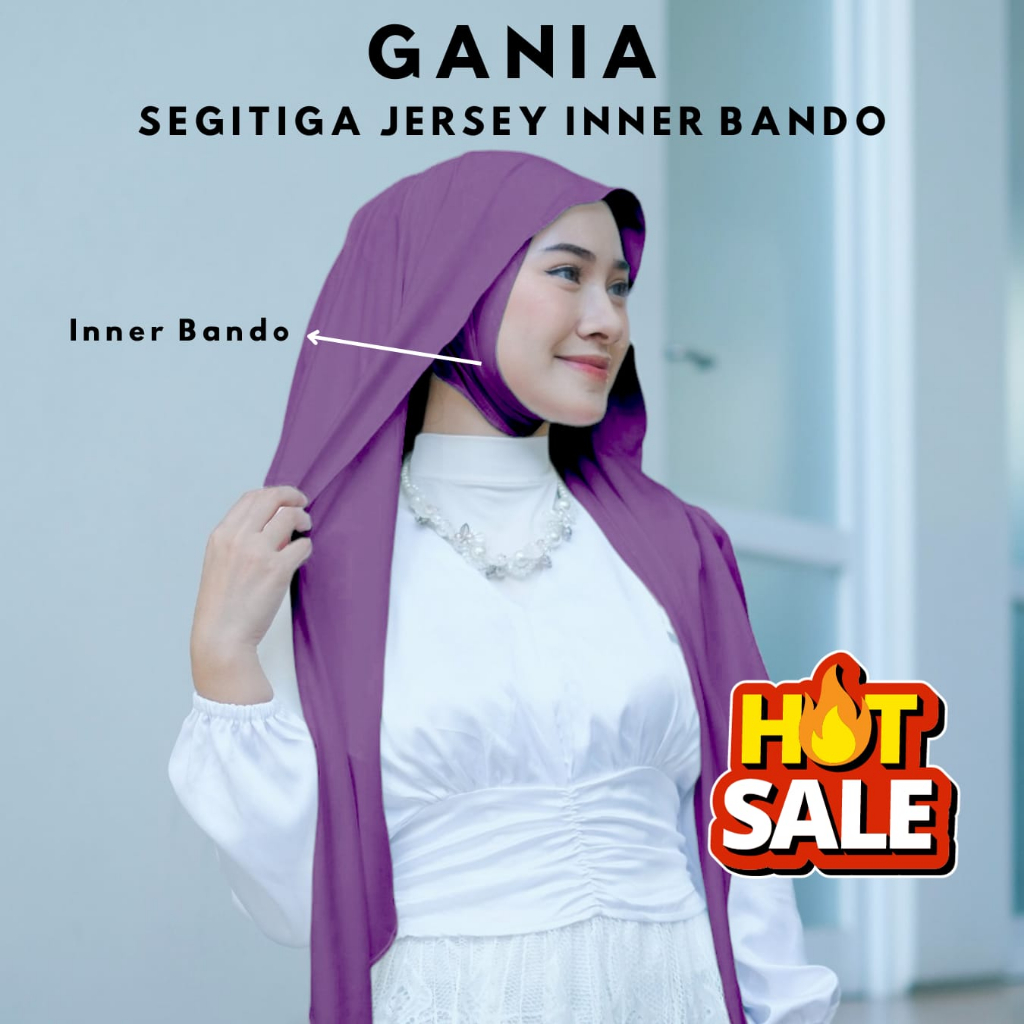 Jual RUMI Gania Jilbab Segitiga Inner Bando Jersey Meleyot Hijab ...