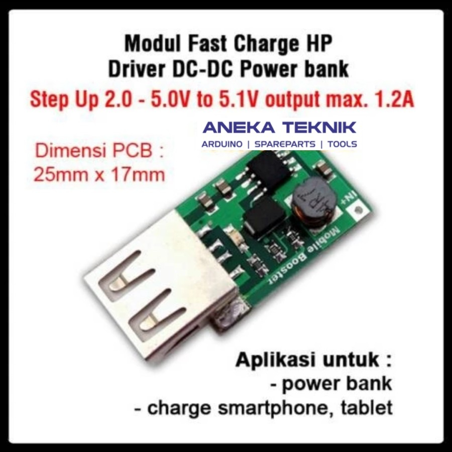 Jual Kit Power Bank DC-DC Step UP to 5.1V 1.2A | Shopee Indonesia