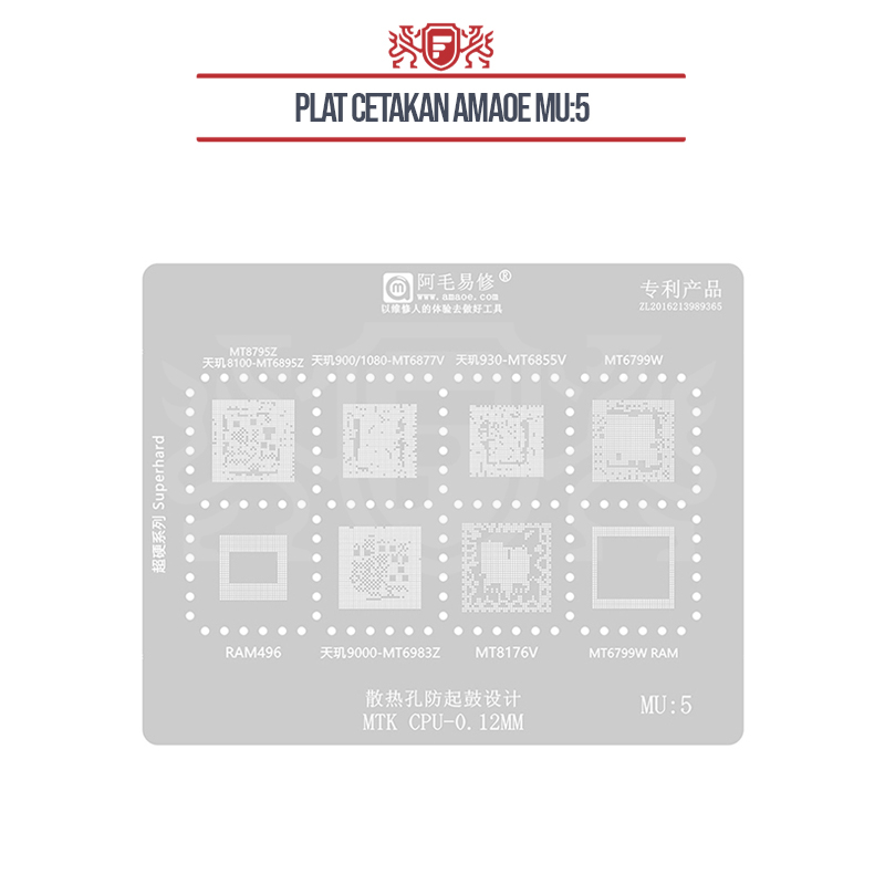 Jual Plat Cetakan Amaoe MU:5 / Cetakan IC Amaoe MU5 | Shopee Indonesia