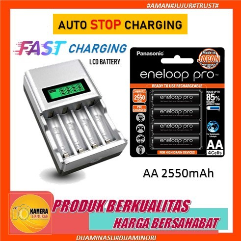 Jual Paket Baterai Eneloop PRO + Charger AA / AAA for enelop Baterai ...