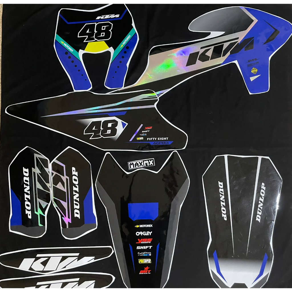 Jual Decal Sticker Kawasaki ktm Full Body Dekal Stiker Ktm motif hitam ...